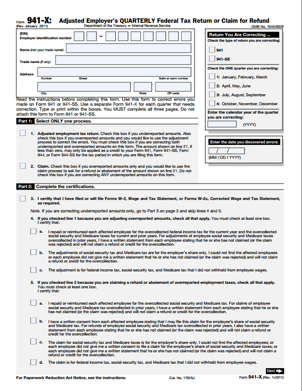 IRS Form 941 Payroll Taxes: Errors and Late Payroll Taxes - Dawn Delia ...